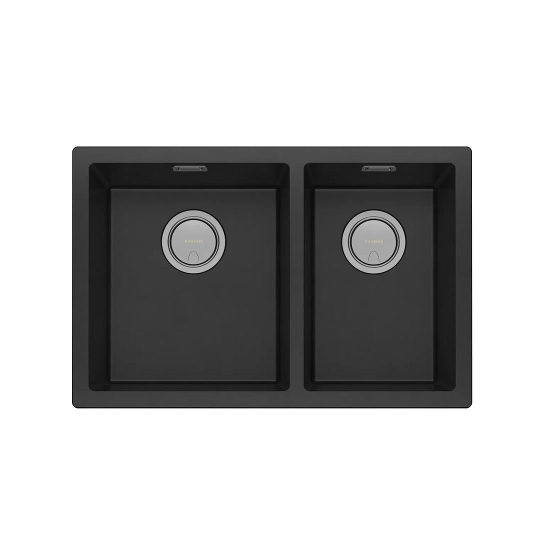 Phoenix Tapware | 5000 Series 1 and 3/4 Left Hand Bowl Sink (Black or ...