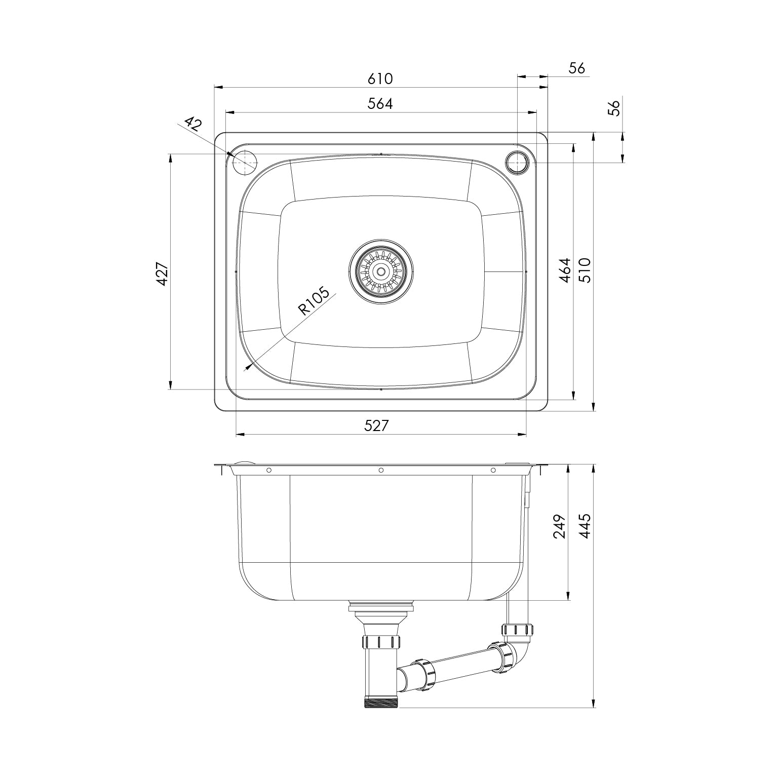 Phoenix Tapware | Laundry Trough 50 Litre – Online Bathroomware